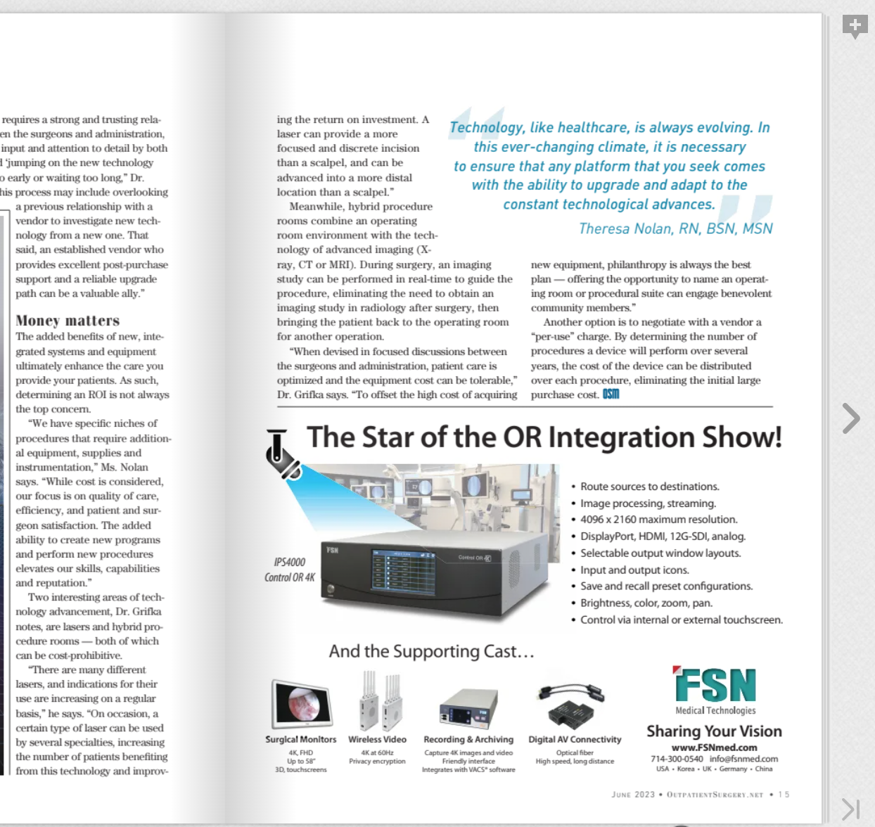 Money Matters Article FSN MED Feature - FSN Medical Technologies